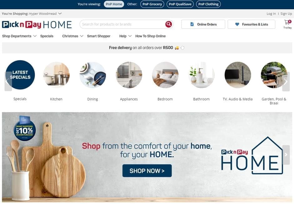 Pick n Pay Launches Online Homeware Store | TechFinancials