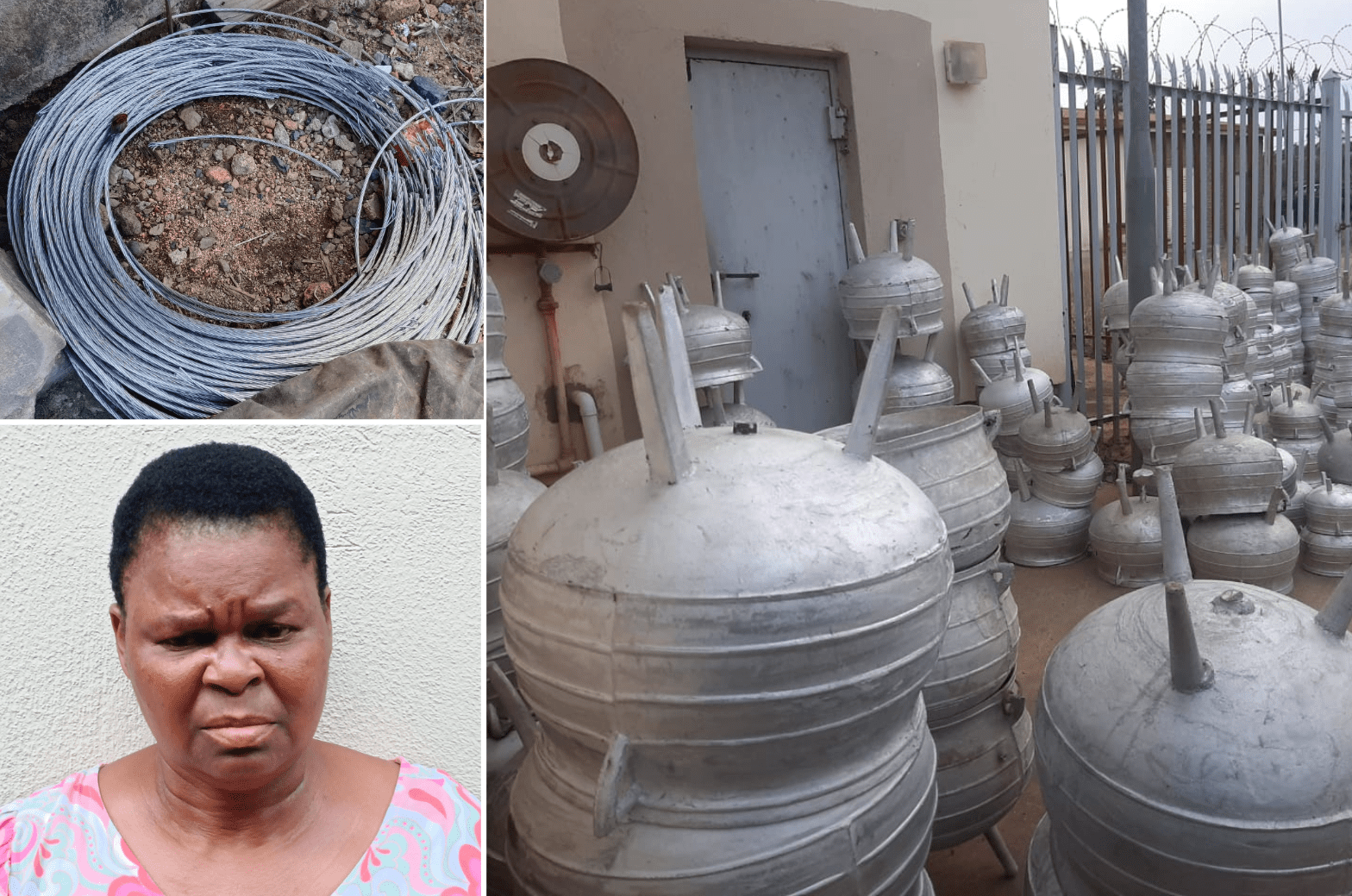 Woman Suspected Of Melting Down Stolen Eskom Cables To Make Huge Pots ...