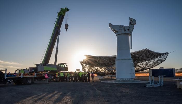 The SKAO Celebrates Milestone: First SKA-Mid Telescope Dish Assembled ...